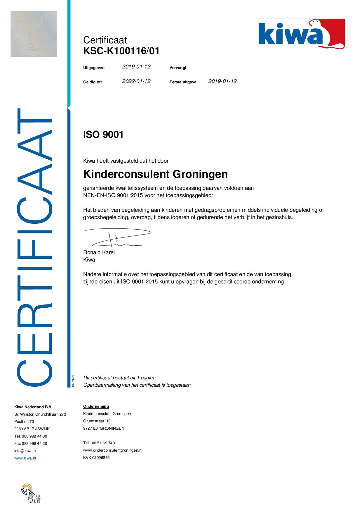 ISO Gecertificeerd 9001 - MODX Revolution